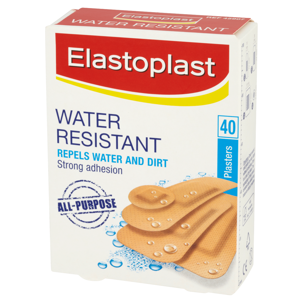 Elastoplast Water Resistant Plastic Plasters (40 Pcs) - One Stop