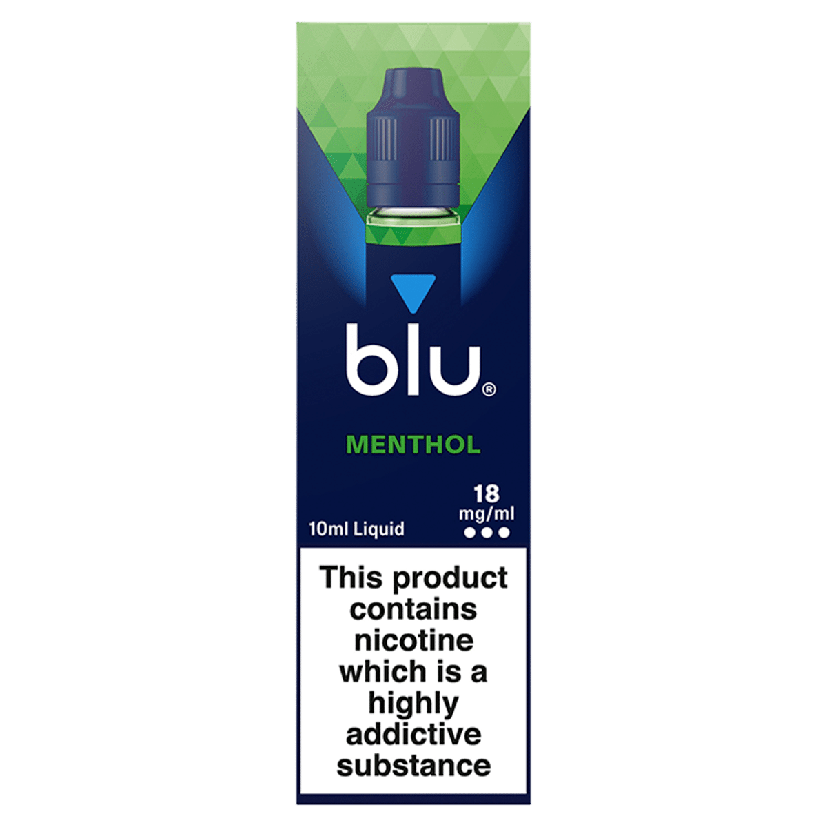 blu Menthol Liquid 18mg/ml 10ml - One Stop