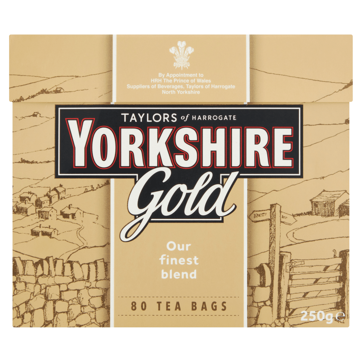 Taylors of Harrogate Yorkshire Gold 80 Tea Bags 250g - One Stop