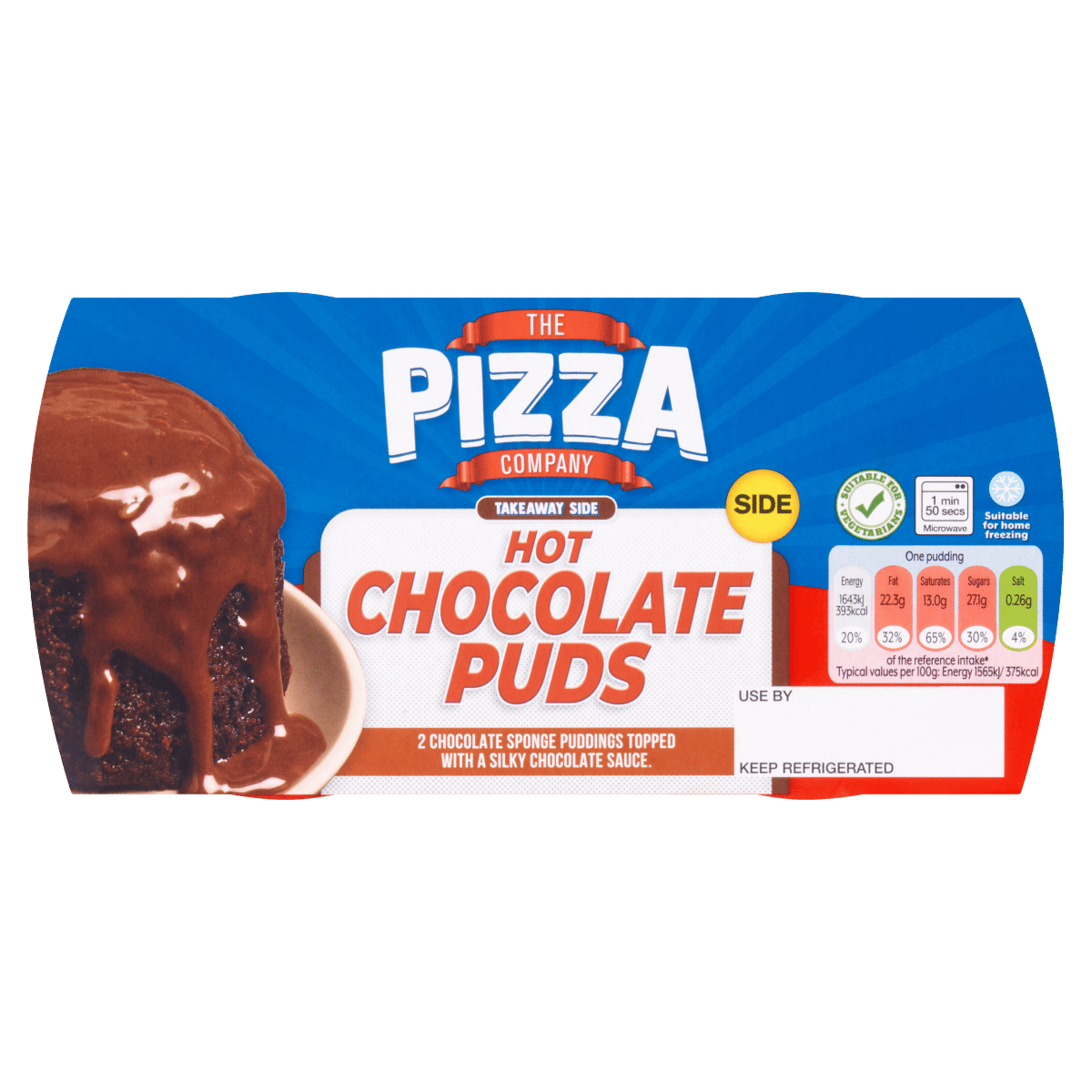 The Pizza Company Takeaway Side Hot Chocolate Puds 2 x 105g (210g) - One Stop