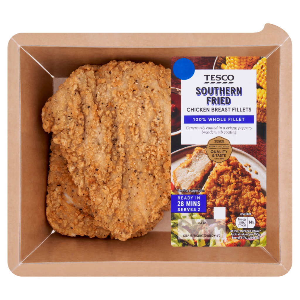 Tesco Southern Fried Chicken Breast Fillets 350g - One Stop