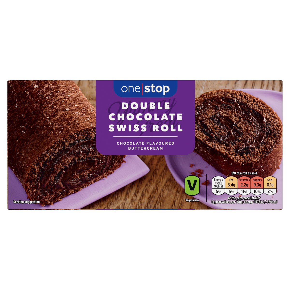 One Stop Double Chocolate Swiss Roll - One Stop