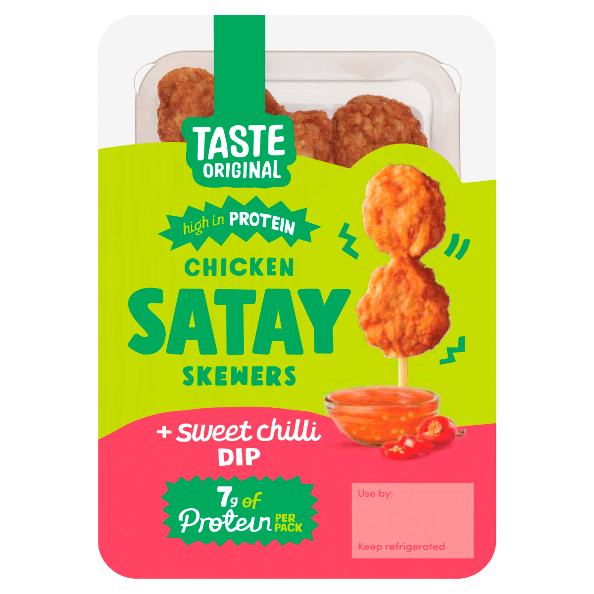 Taste Original Chicken Satay Skewers + Sweet Chilli Dip 55g - One Stop