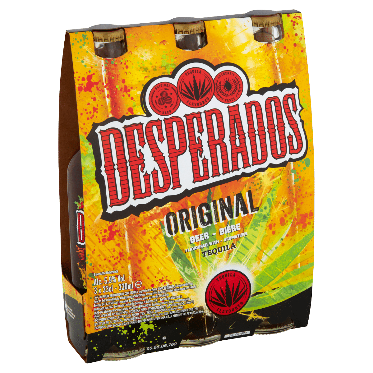 Desperados Tequila Lager Beer 3 x 330ml Bottles - One Stop