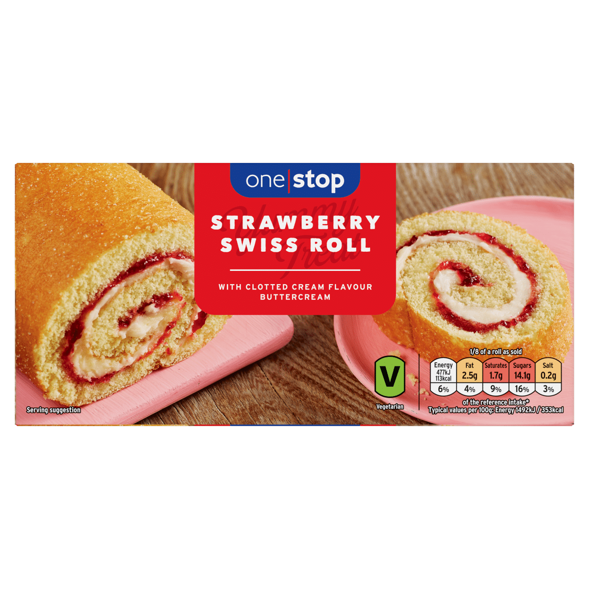 One Stop Strawberry Swiss Roll - One Stop