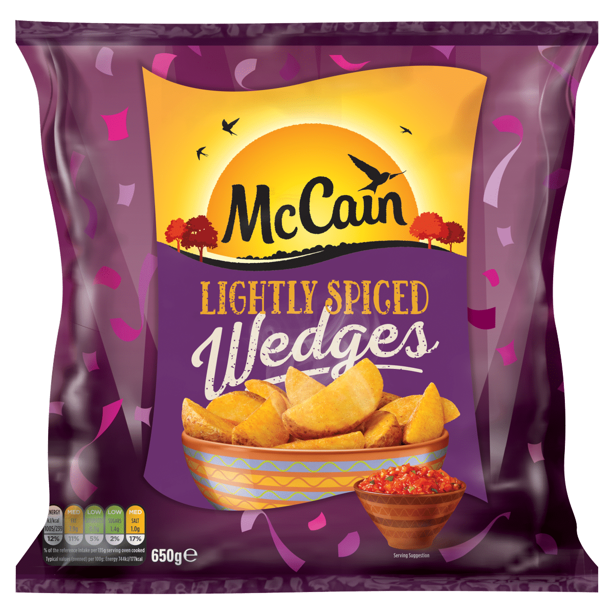 McCain Lightly Spiced Wedges 650g - One Stop
