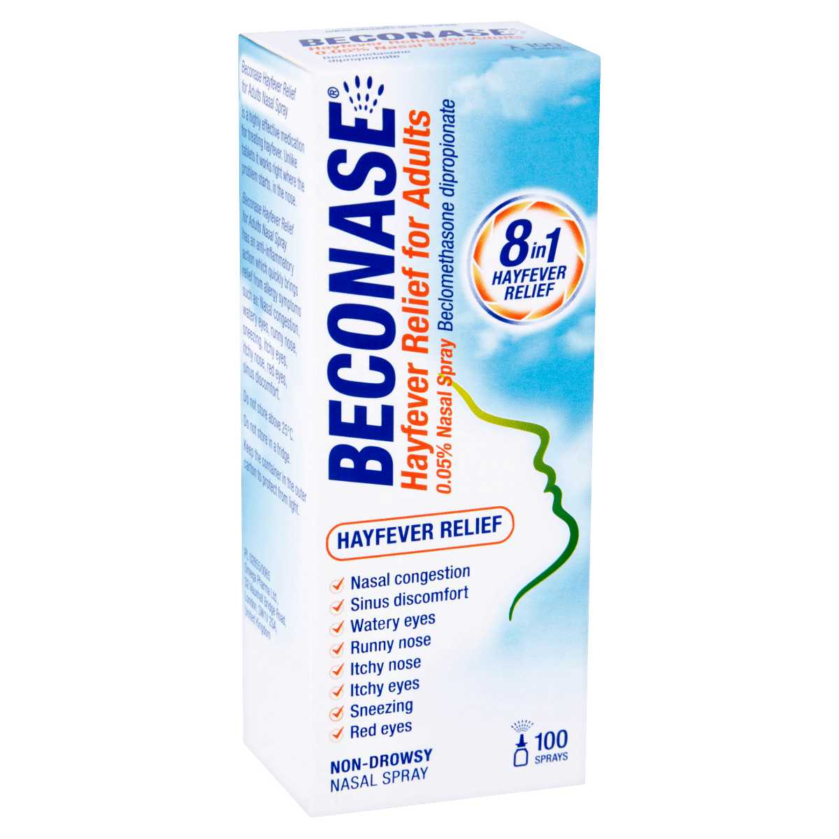 Beconase Hayfever Relief for Adults 0.05% Nasal Spray - One Stop