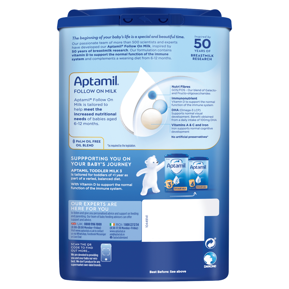 Aptamil 2 Follow On Milk 6-12 Months 800g - One Stop