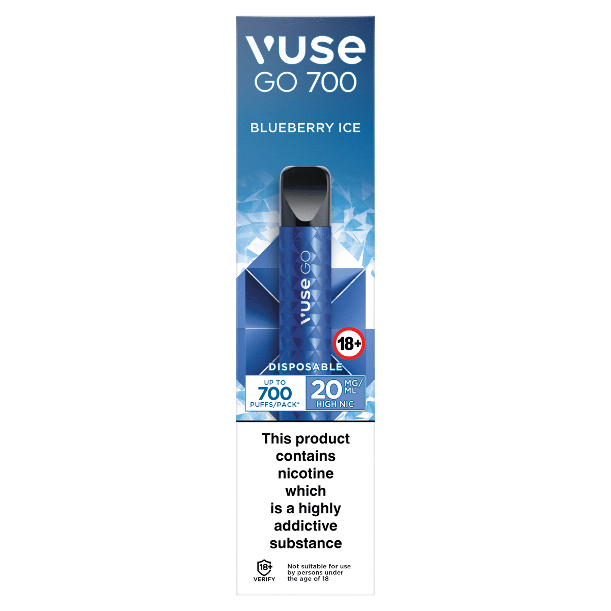 Vuse Go Blueberry Ice Disposable 20mg/ml - One Stop
