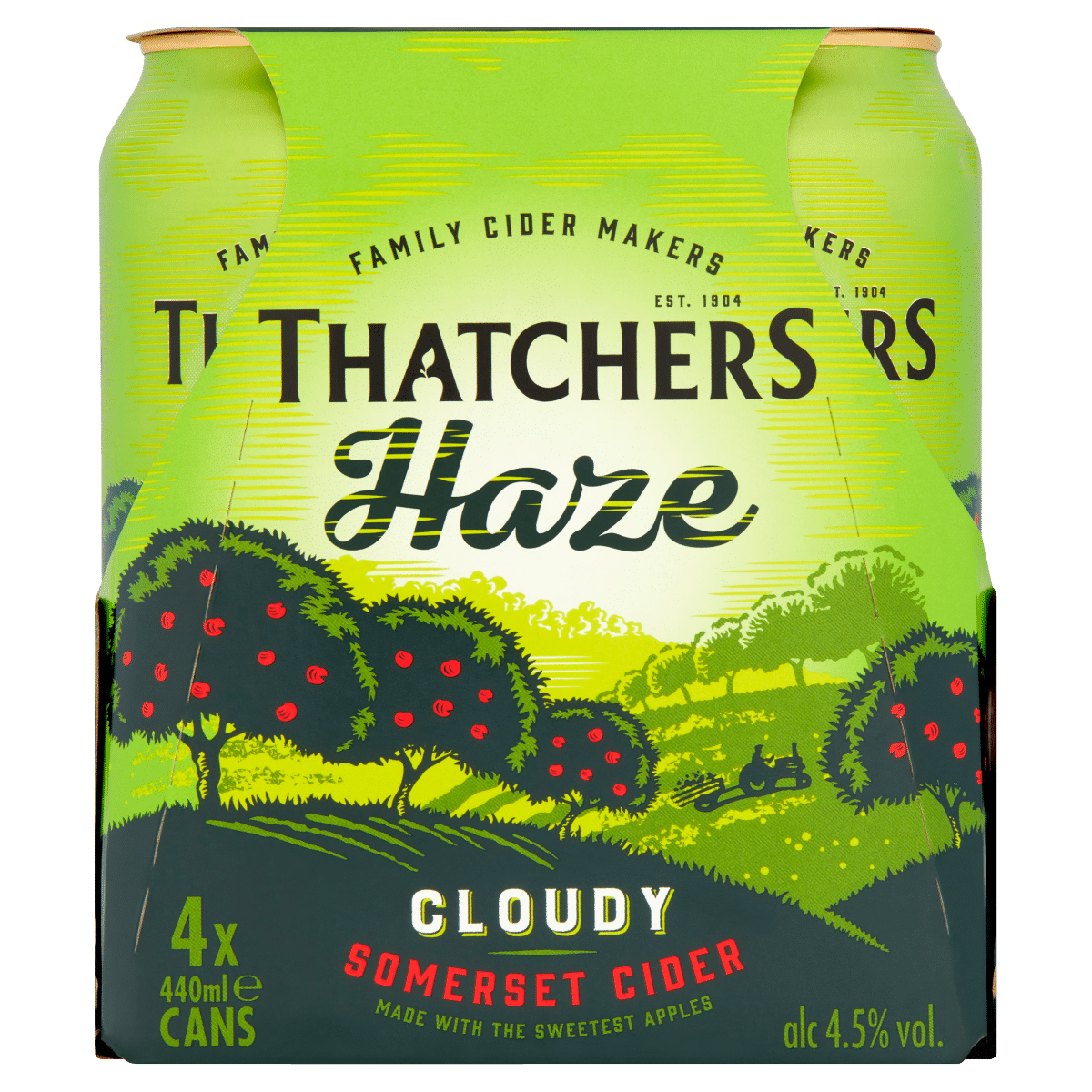 Thatchers Haze Cider 4 x 440ml - One Stop