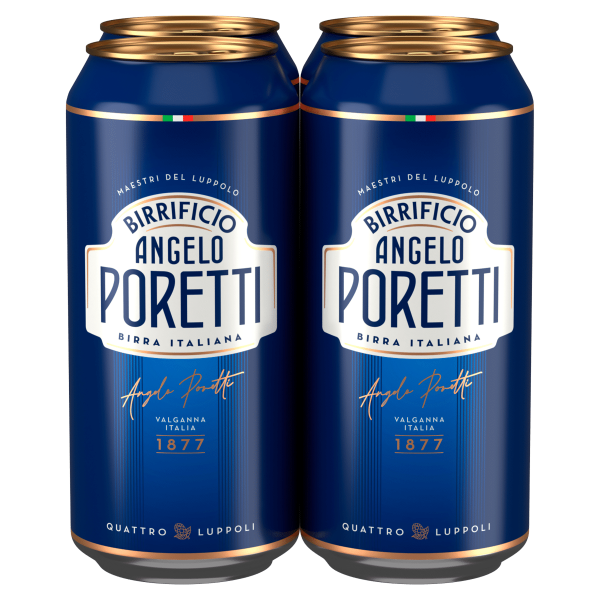 Birrificio Angelo Poretti Premium Lager Beer 4 x 440ml Cans - One Stop