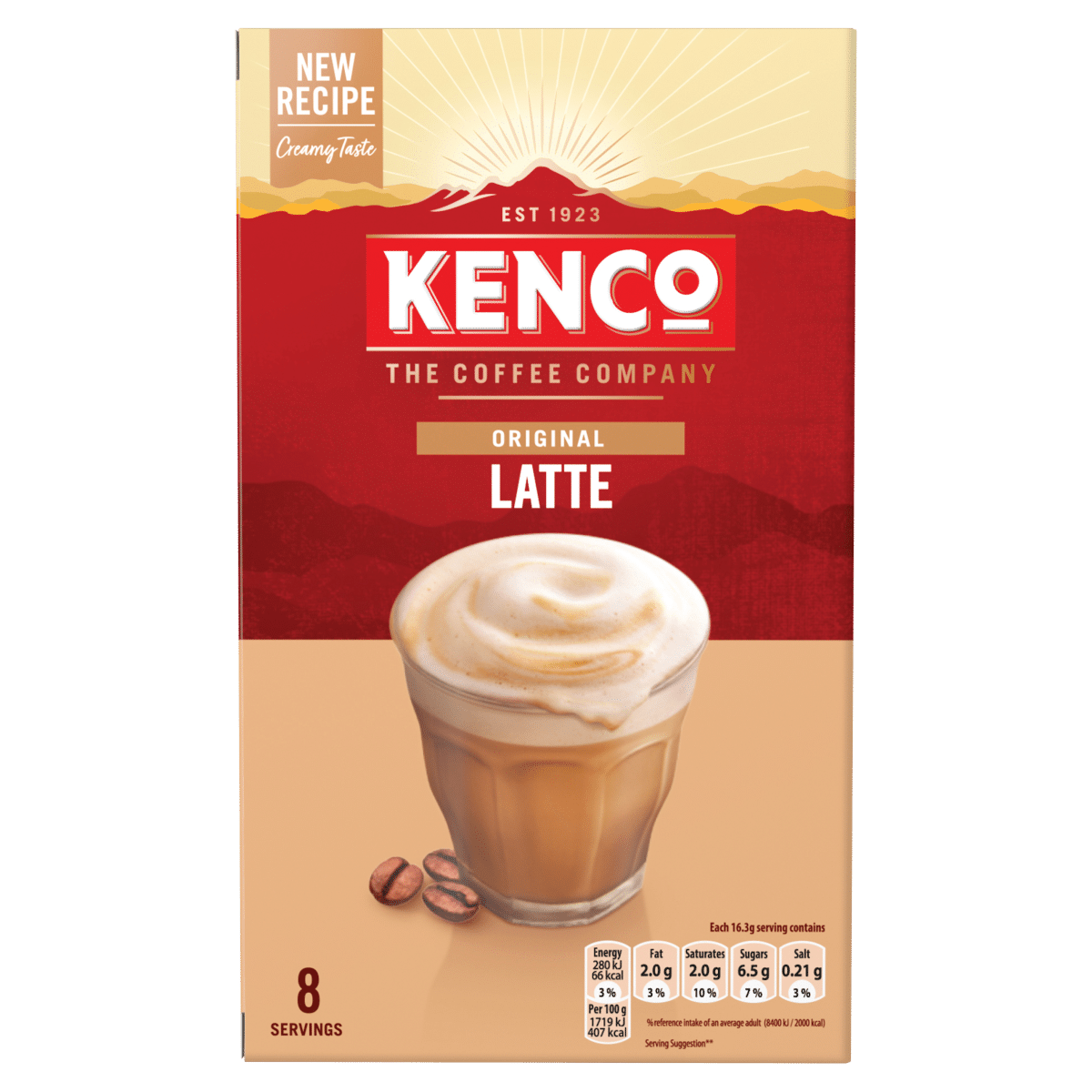 KENCO Original Latte 8 x 16.3g (130.4g) - One Stop