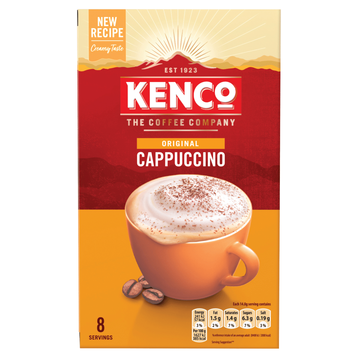 KENCO Original Cappuccino 8 x 14.8g - One Stop