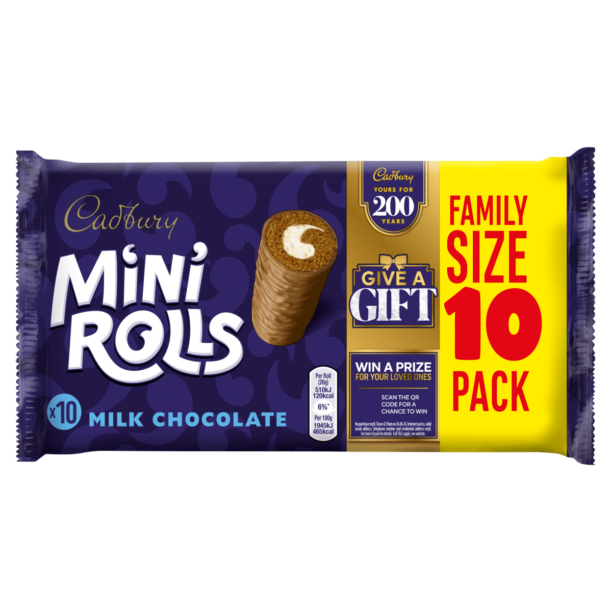 Cadbury 10 Milk Chocolate Mini Rolls - One Stop