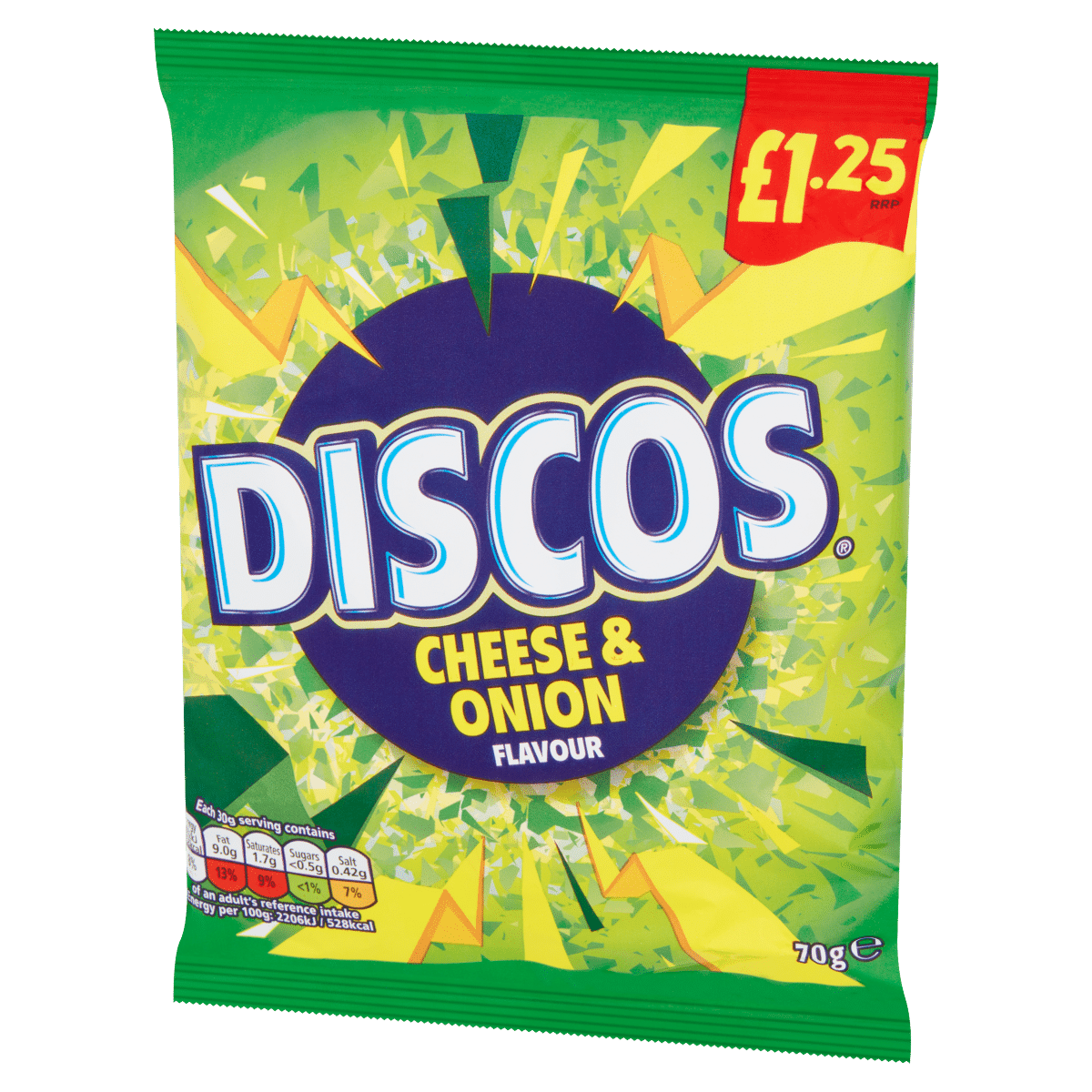 Discos Cheese & Onion Flavour 70g - One Stop