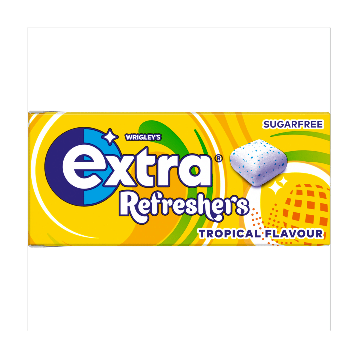 Extra Refreshers Tropical Flavour Sugarfree Chewing Gum Handy Box 7 ...