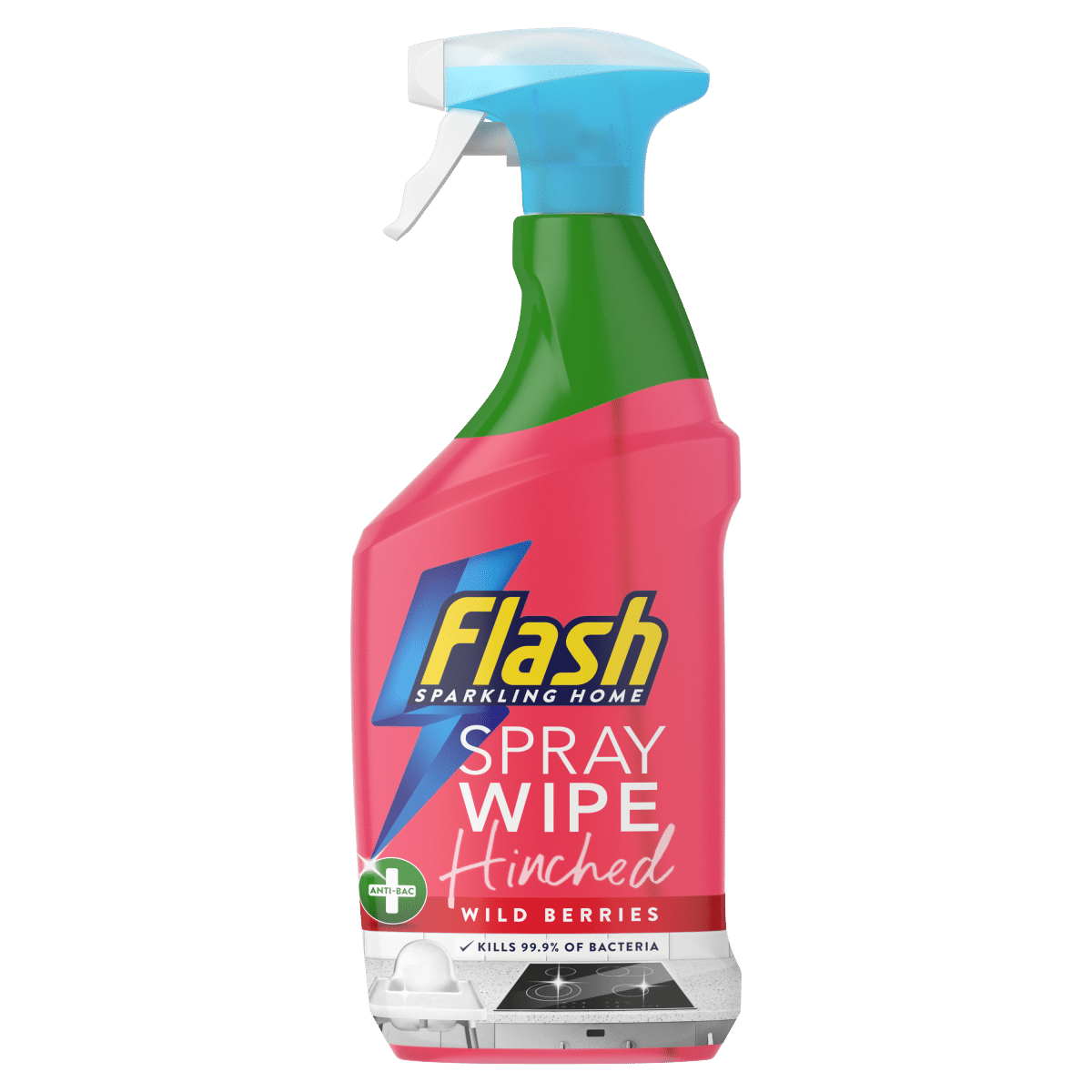 Flash Spray Wipe Hinched Wild Berries Antibacterial Multi Purpose ...