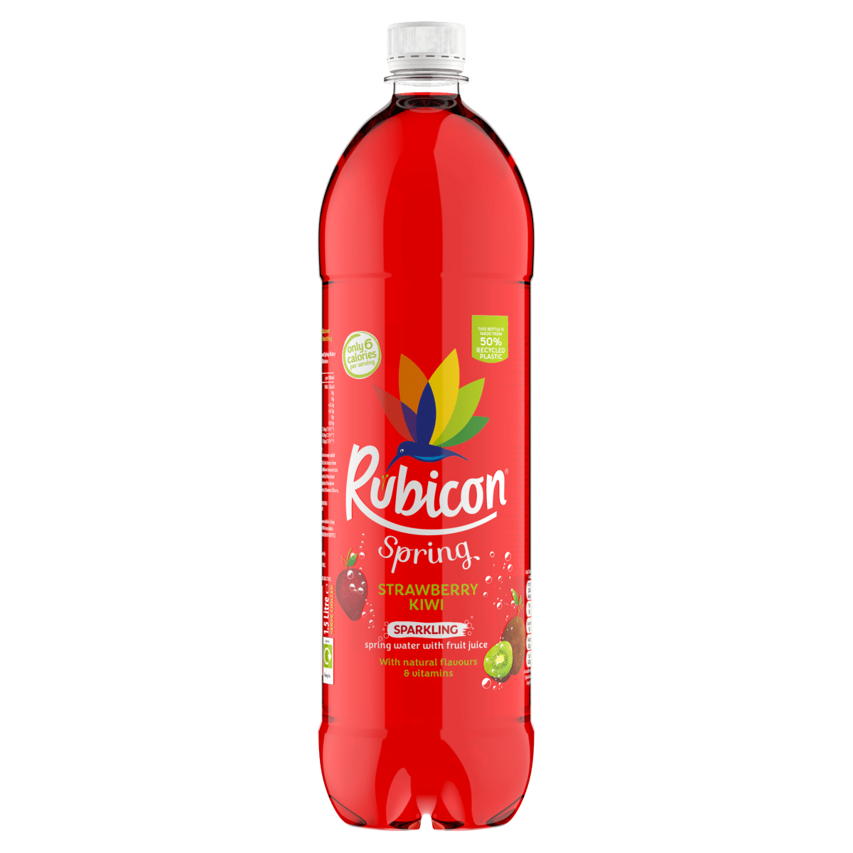 Rubicon Spring Strawberry Kiwi Flavoured Sparkling Spring Water 1 5