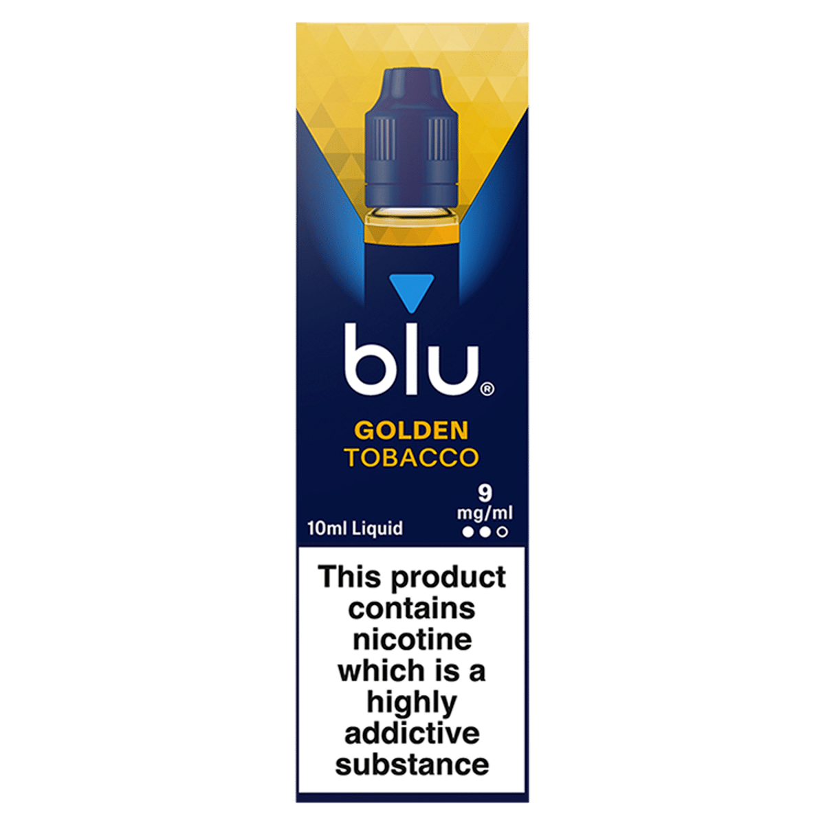 blu Golden Tobacco Liquid 9mg/ml 10ml - One Stop