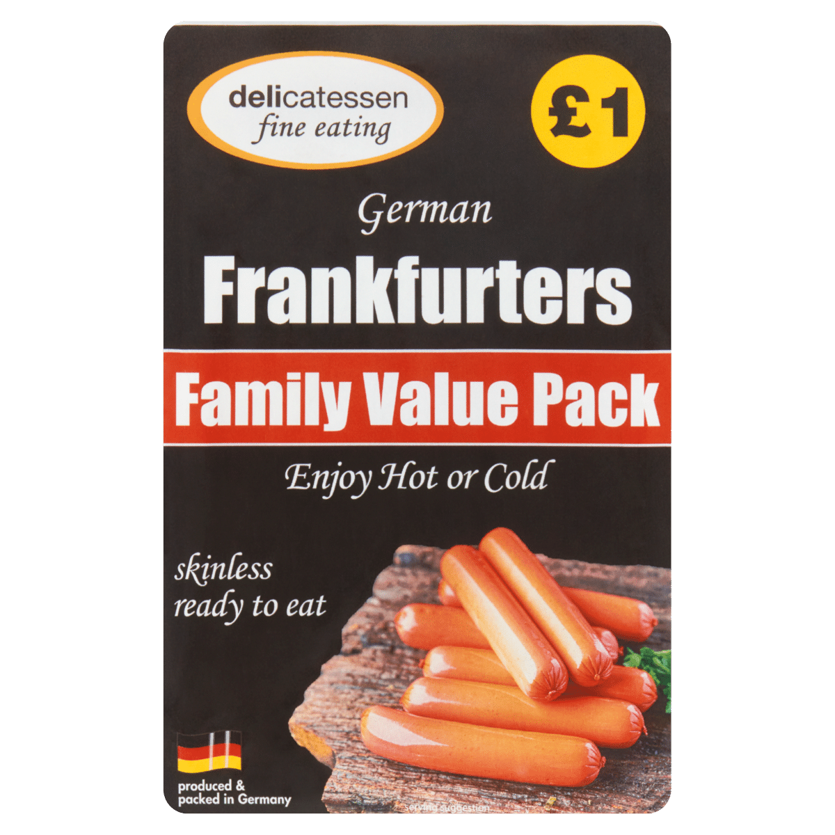 Delicatessen Fine Eating German Frankfurters 12 x 20g (240g) - One Stop