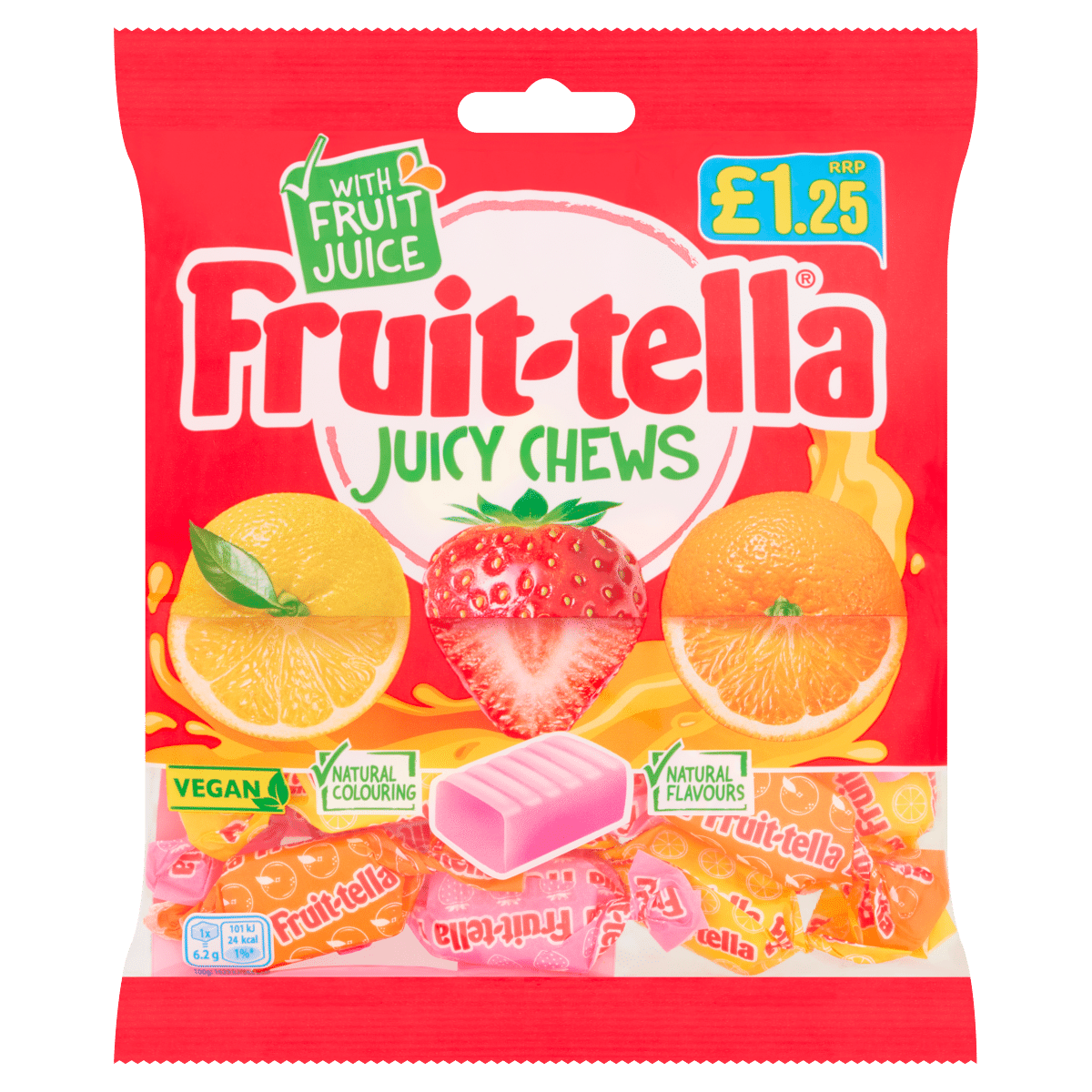 Fruit-tella Juicy Chews 135g - One Stop