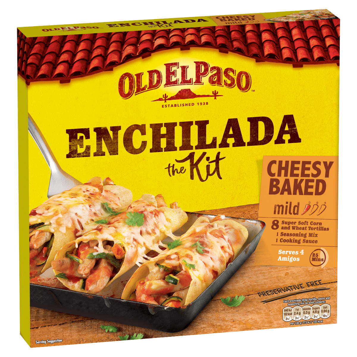 Old El Paso Cheesy Baked Enchilada Kit 663g - One Stop
