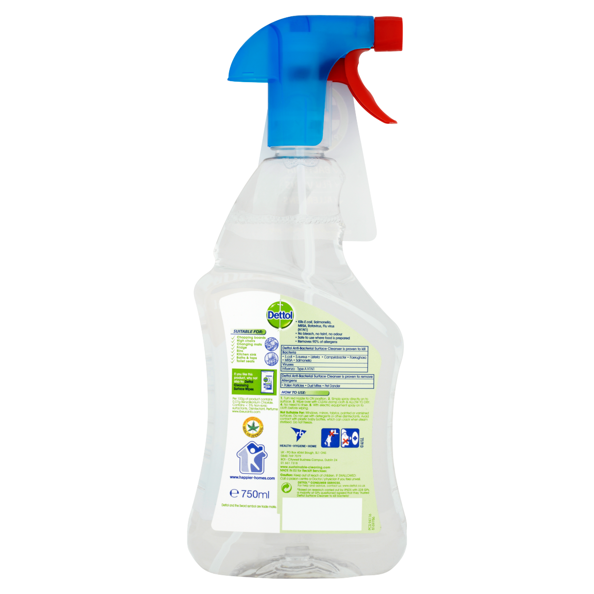 Dettol Antibacterial Surface Cleanser Spray 750ml - One Stop