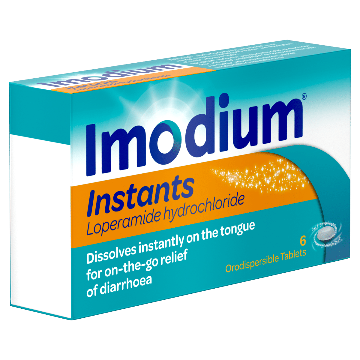 Imodium Instants For On-The-Go Diarrhoea Relief 6 Tablets - One Stop