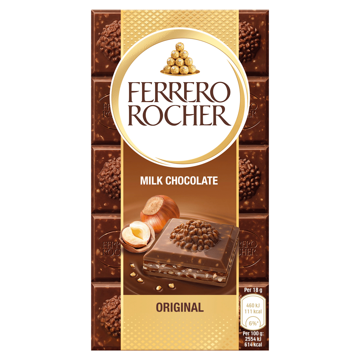 Ferrero Rocher Original Tablet 90g - One Stop