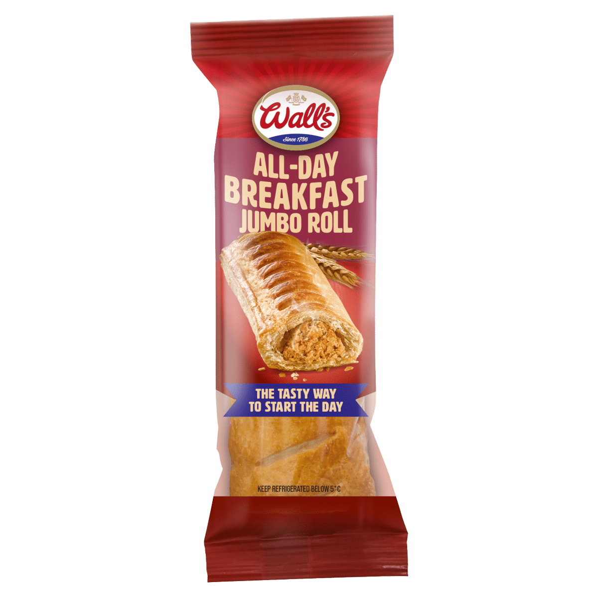Wall's All-Day Breakfast Jumbo Roll 130g - One Stop