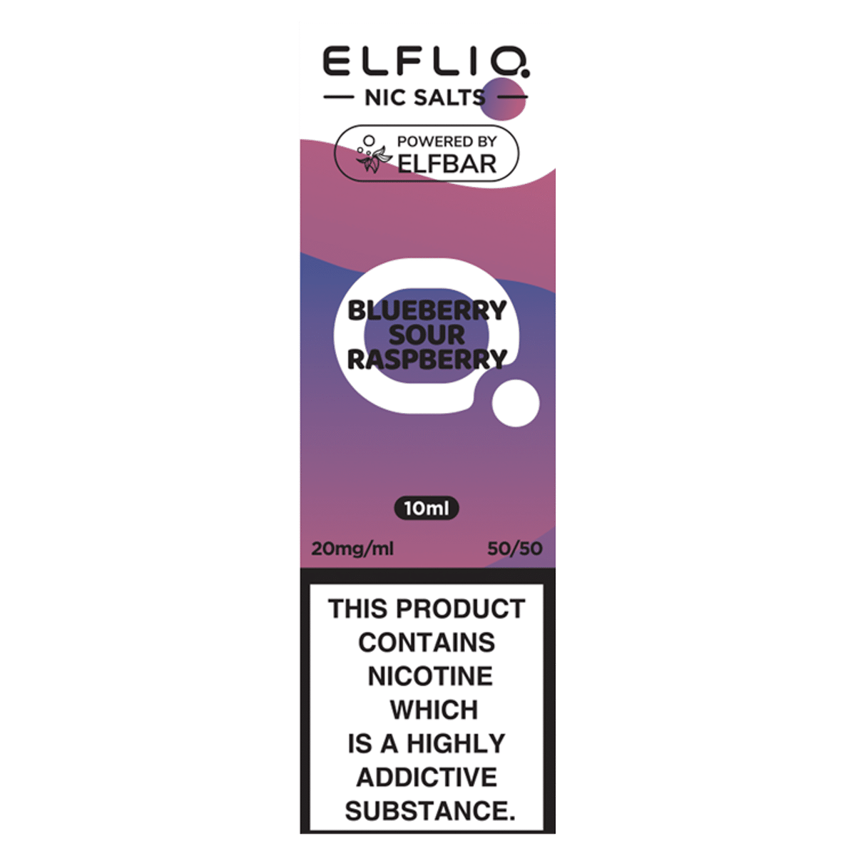 Elfliq Nic Salts Blueberry Sour Rasberry 10ml - One Stop