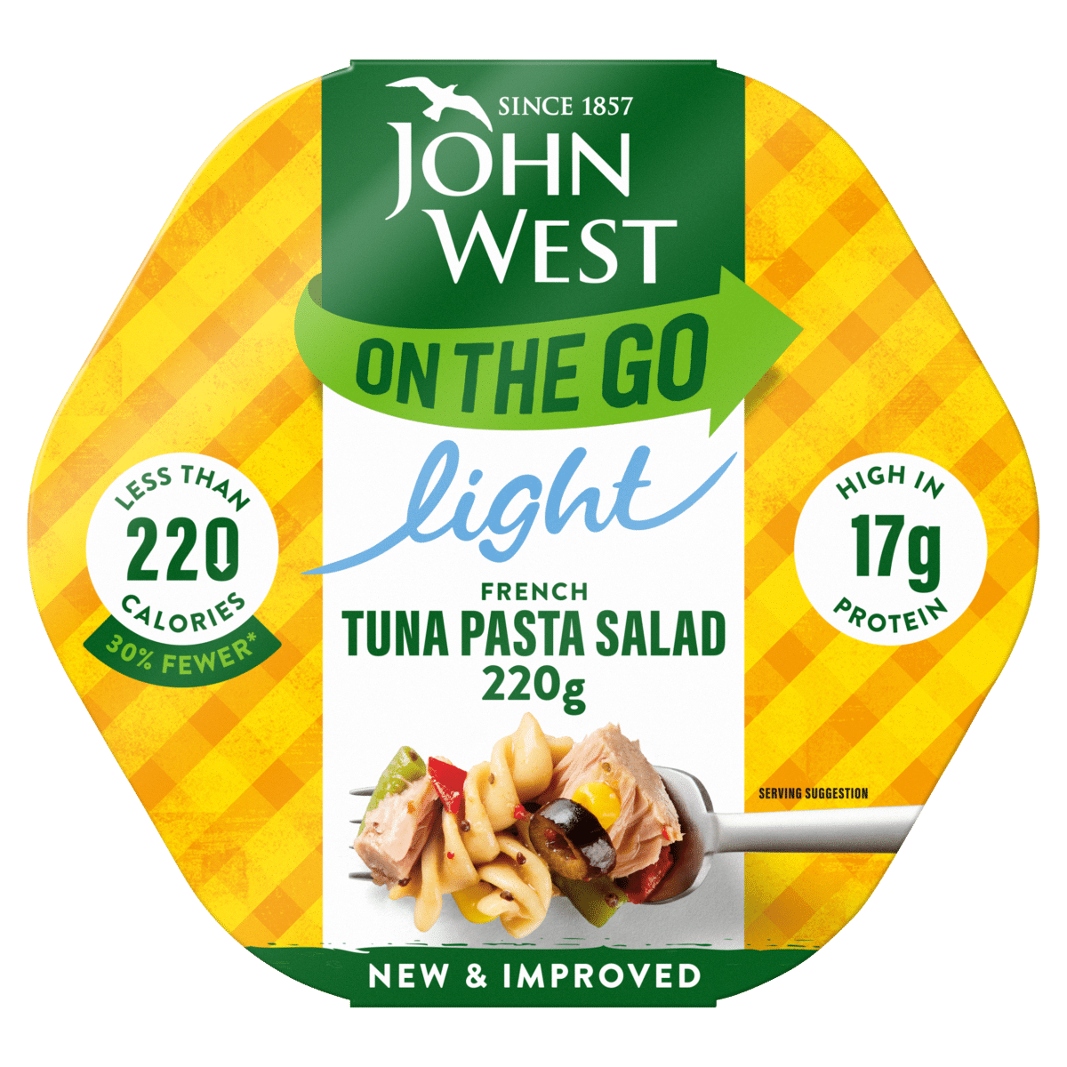 John West Light French Tuna Pasta Salad 220g - One Stop