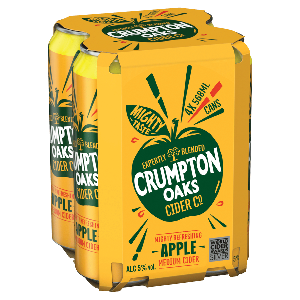 Crumpton Oaks Cider Co Apple Medium Cider 4 x 568ml - One Stop