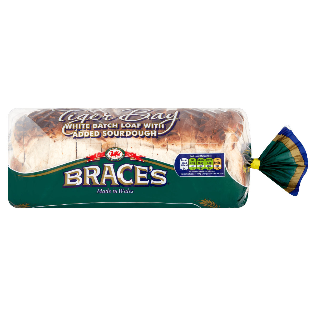 Brace's Tiger Bay White Batch Loaf with Added Sourdough 800g - One Stop