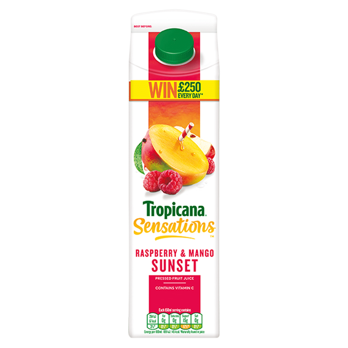 Tropicana Sensations Raspberry & Mango Sunset 850ml - One Stop