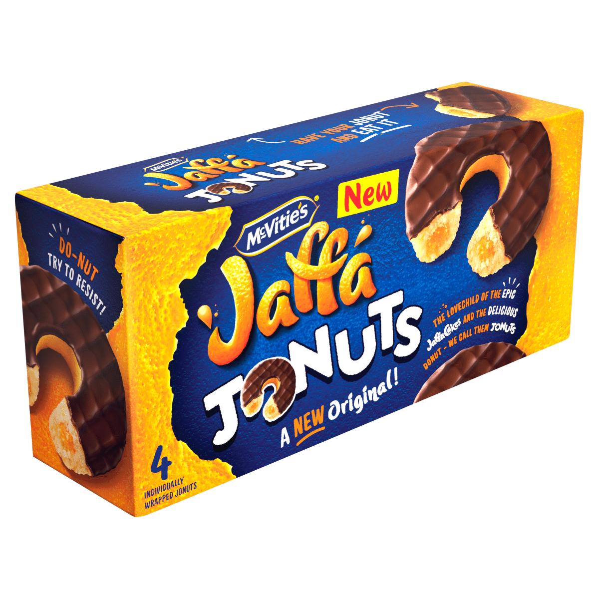 McVitie's Jaffa Cakes Original Jaffa Jonuts Biscuits 4 Pack - One Stop