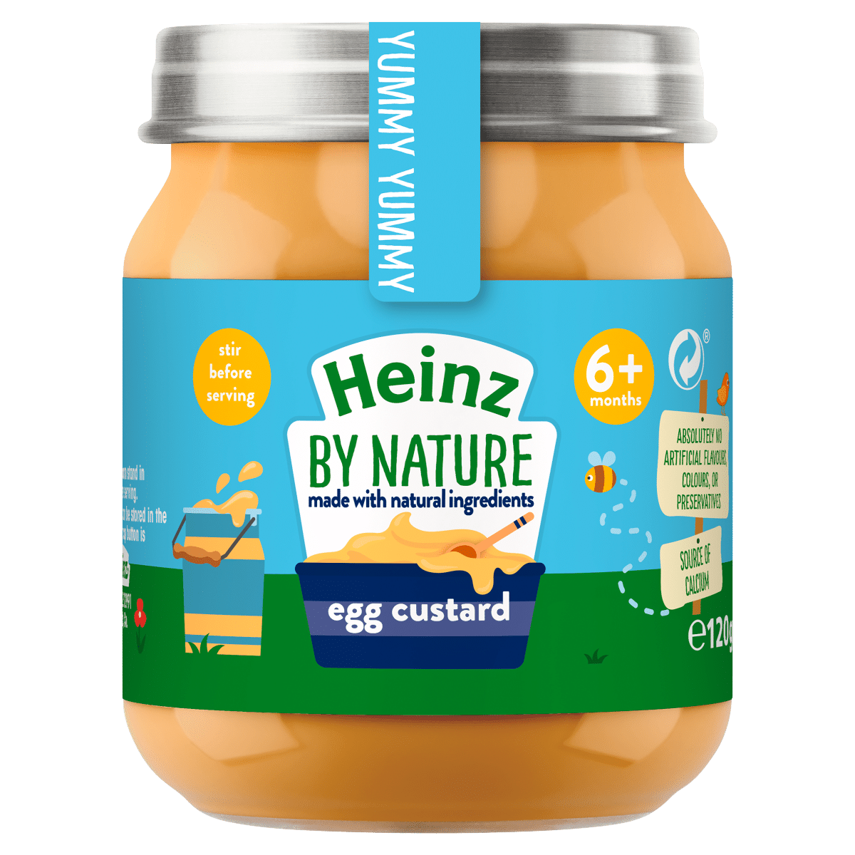 Heinz By Nature Egg Custard 6+ Months 120g - One Stop