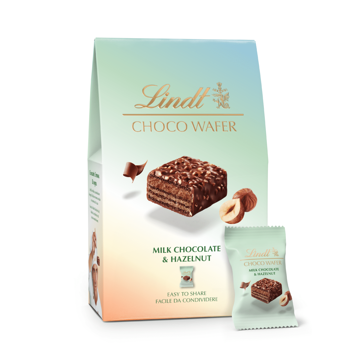 Lindt Choco Wafer Milk Chocolate & Hazelnut Sharing Box 135g - One Stop